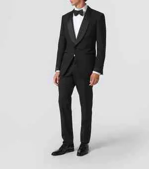 Dolce & Gabbana Wool And Silk-blend Tuxedo Pants