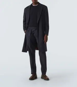 Rubinacci Single-breasted Cashmere Overcoat