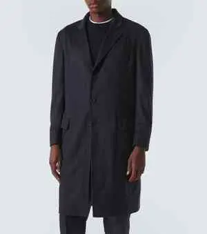 Rubinacci Single-breasted Cashmere Overcoat