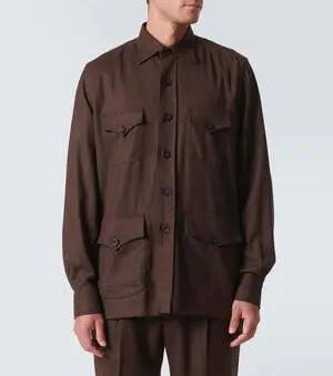 Rubinacci Wool Overshirt - Brown