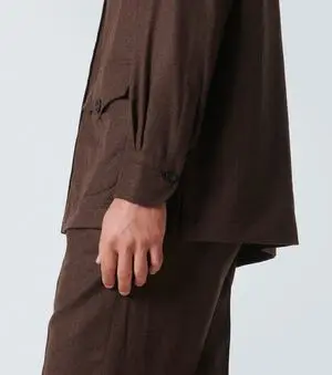 Rubinacci Wool Overshirt - Brown