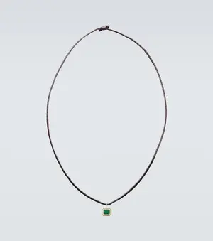 OCTAVIA ELIZABETH 18kt Gold Necklace With Emerald - Green