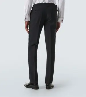 Rubinacci Modluca Wool Tuxedo Pants