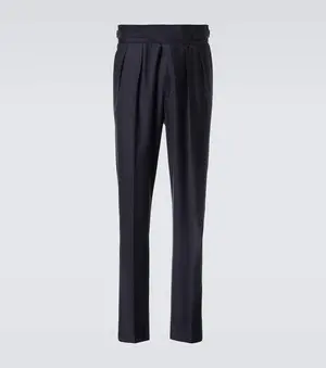 Rubinacci Manny Straight Leg Wool Pants