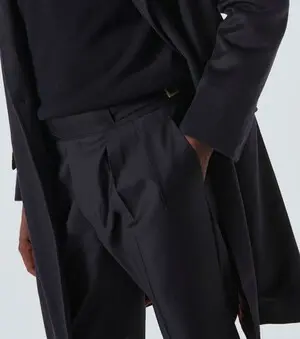 Rubinacci Manny Straight Leg Wool Pants
