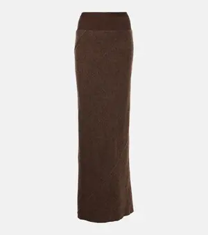 Rick Owens Coda Wool Maxi Skirt
