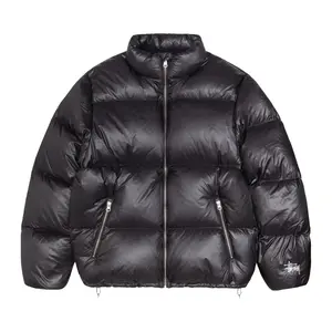 StÜssy Down Puffer Parachute Ripstop - Black