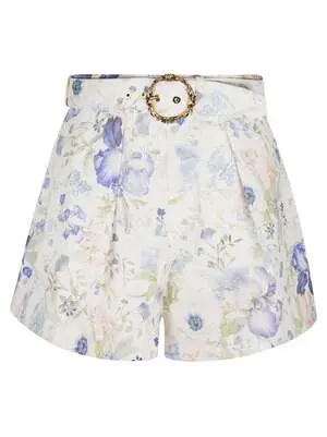 Zimmermann Floral Printed Shorts - Blue Garden Print