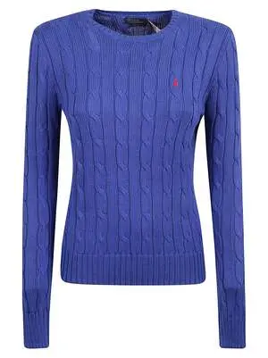 Ralph Lauren Cashmere Jumper With Embroidered Logo Rugby Royal