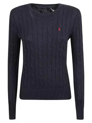 Ralph Lauren Cable-knit Silk Sweater - Hunter Navy