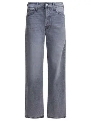 MOTHER Straight Leg Denim Jeans - Grey