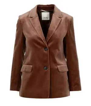 Max Mara Velvet Single-breasted Coat