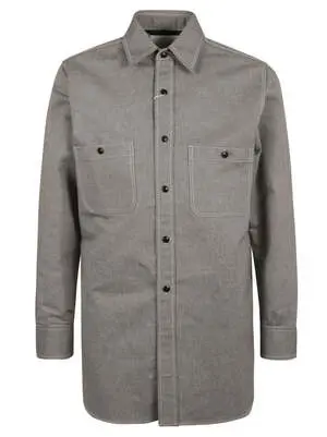 MAISON MARGIELA Long Pocketed Shirt Caviar
