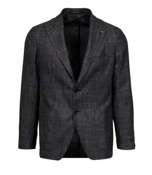 Tagliatore Stretch Wool Blend Single-breasted Jacket - Grigio Antracite