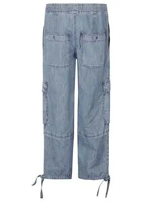 MARANT ETOILE Straight Leg Faux Leather Trousers