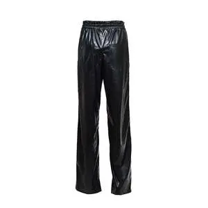 MARANT ETOILE Straight Leg Faux Leather Trousers