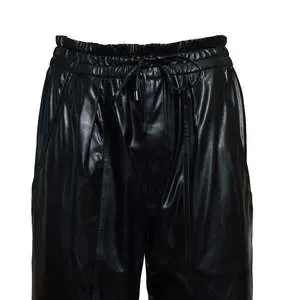 MARANT ETOILE Straight Leg Faux Leather Trousers