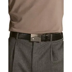 Montblanc Logo-engraved Buckle Leather Belt