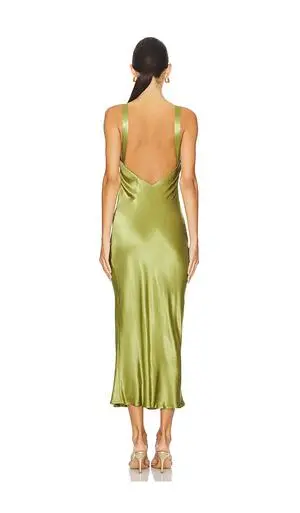 slim fit dress slacks SNDYS Tied Up Knit Dress Green