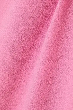 ROWEN ROSE Wool-crepe Midi Skirt