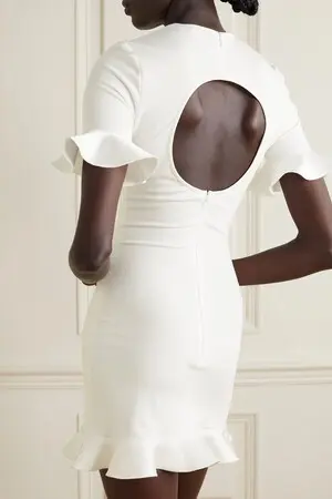 David Koma Circle Back Ruffled Mini Dress