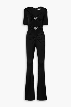 ET OCHS Carson Embellished Cutout Jumpsuit - Black