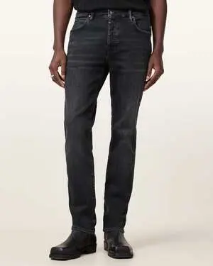ALLSAINTS Sid Skinny Fit Denim Jeans - Washed Black