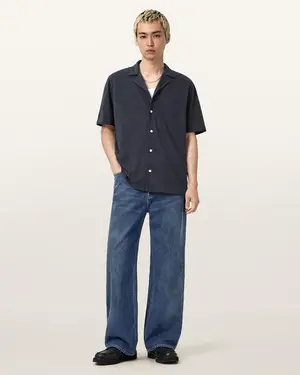 Allsaints Contrast Stitching Jeans For Men