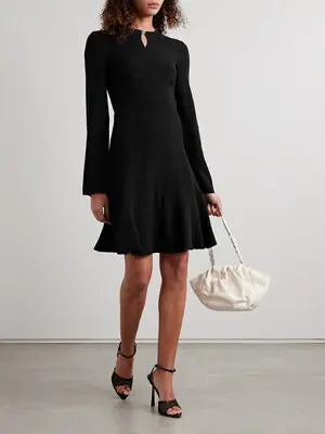 Givenchy Embellished Cutout Crepe Mini Dress