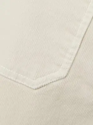 NILI LOTAN Florence Cotton-blend Corduroy Flared Pants - Neutrals