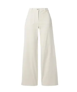NILI LOTAN Florence Cotton-blend Corduroy Flared Pants - Neutrals