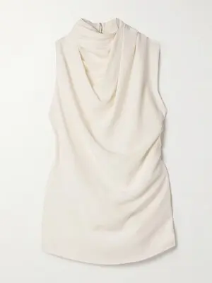 Altuzarra Sleary Draped Crepe Top