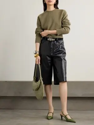 PETAR PETROV Cropped Wool And Cashmere-blend Sweater