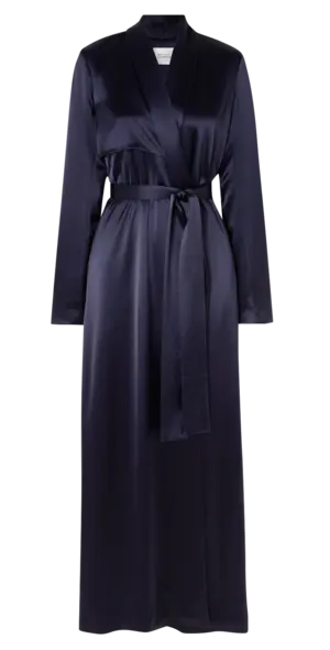 Galvan Belted Satin Trench Coat
