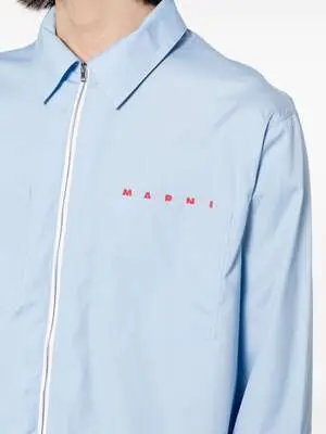 Marni Hidden-logo Poplin Shirt