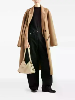 Prada Large Aimée Shoulder Bag - Brown