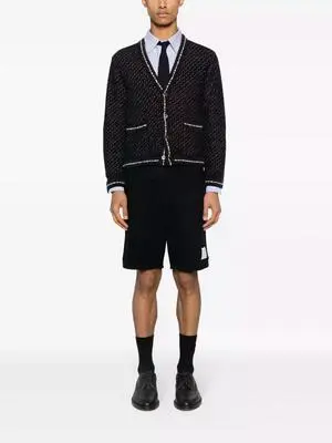 Thom Browne Grosgrain-trim Cotton Shirt - Blue