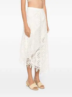Ulla Johnson Solara Broderie Anglaise Skirt - Neutrals