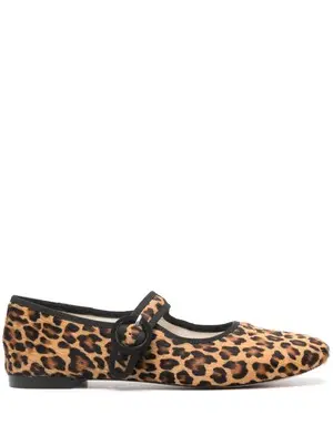 Repetto Georgia Leopard Print Ballet Flats