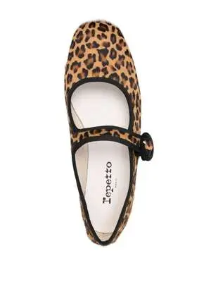 Repetto Georgia Leopard Print Ballet Flats