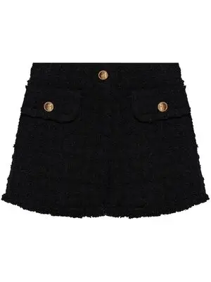 Versace Heritage Tweed Mini Shorts