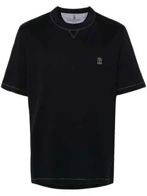 Brunello Cucinelli Contrast-stitching T-shirt