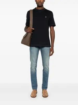 Brunello Cucinelli Contrast-stitching T-shirt