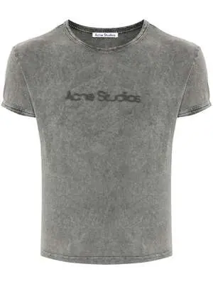 Acne Studios Blurred Logo T-Shirt - Grey | Editorialist