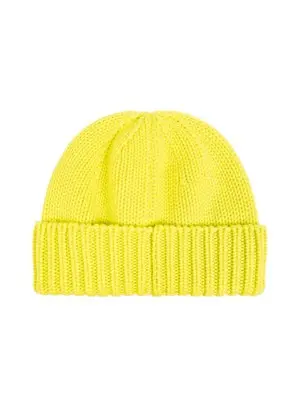 Woolrich Logo-intarsia Beanie - Yellow