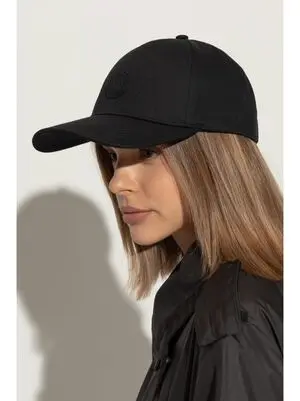 Moncler Gabardine Baseball Cap - Black