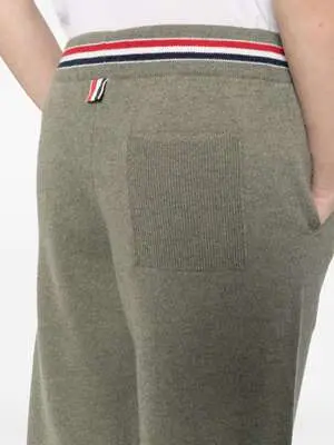 Thom Browne Rwb-stripe Track Pants - Green