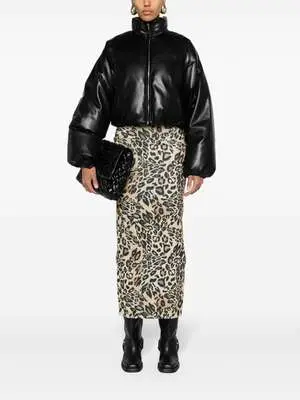 Nanushka Cropped Puffer Jacket - Black