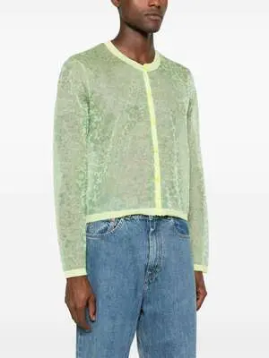Martine Rose Floral-jacquard Cardigan