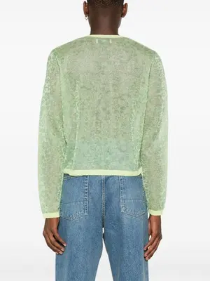 Martine Rose Floral-jacquard Cardigan